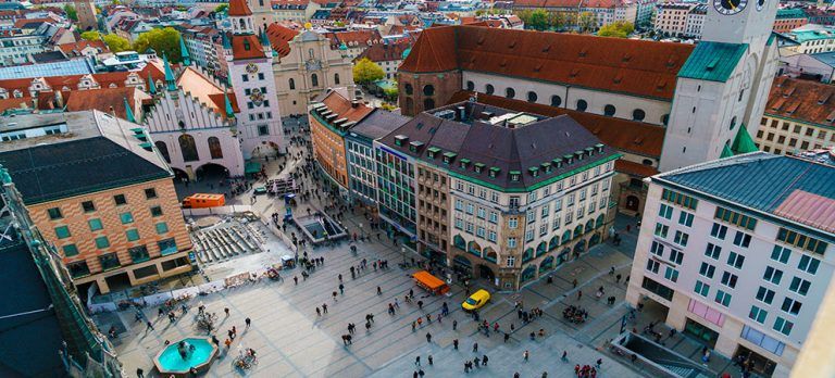 Marienplatz, the most popular and well-known square in Munich