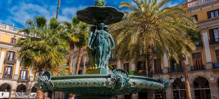 Royal Square is one of the most popular places in Barcelona