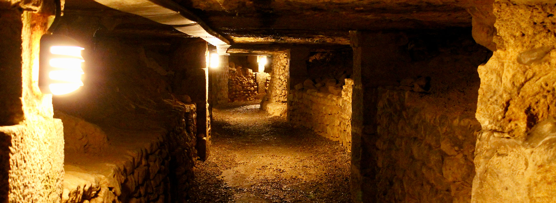 The Catacombs were for a time a makeshift graveyard