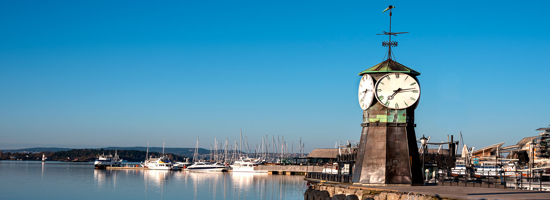 The Oslo Clock Tower has always told the time in the shipyard